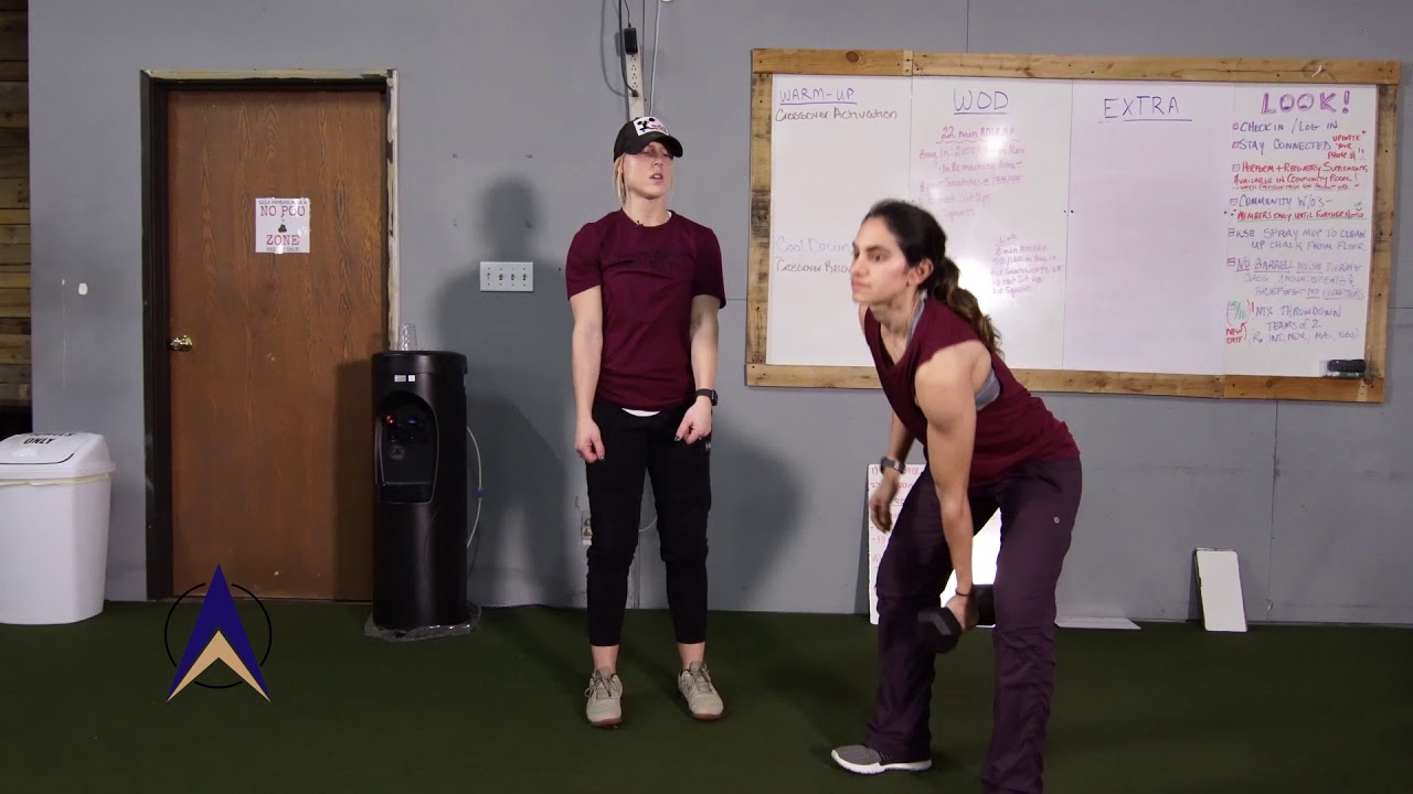 Dumbbell Thruster - CrossFit Movement Demo - YouTube