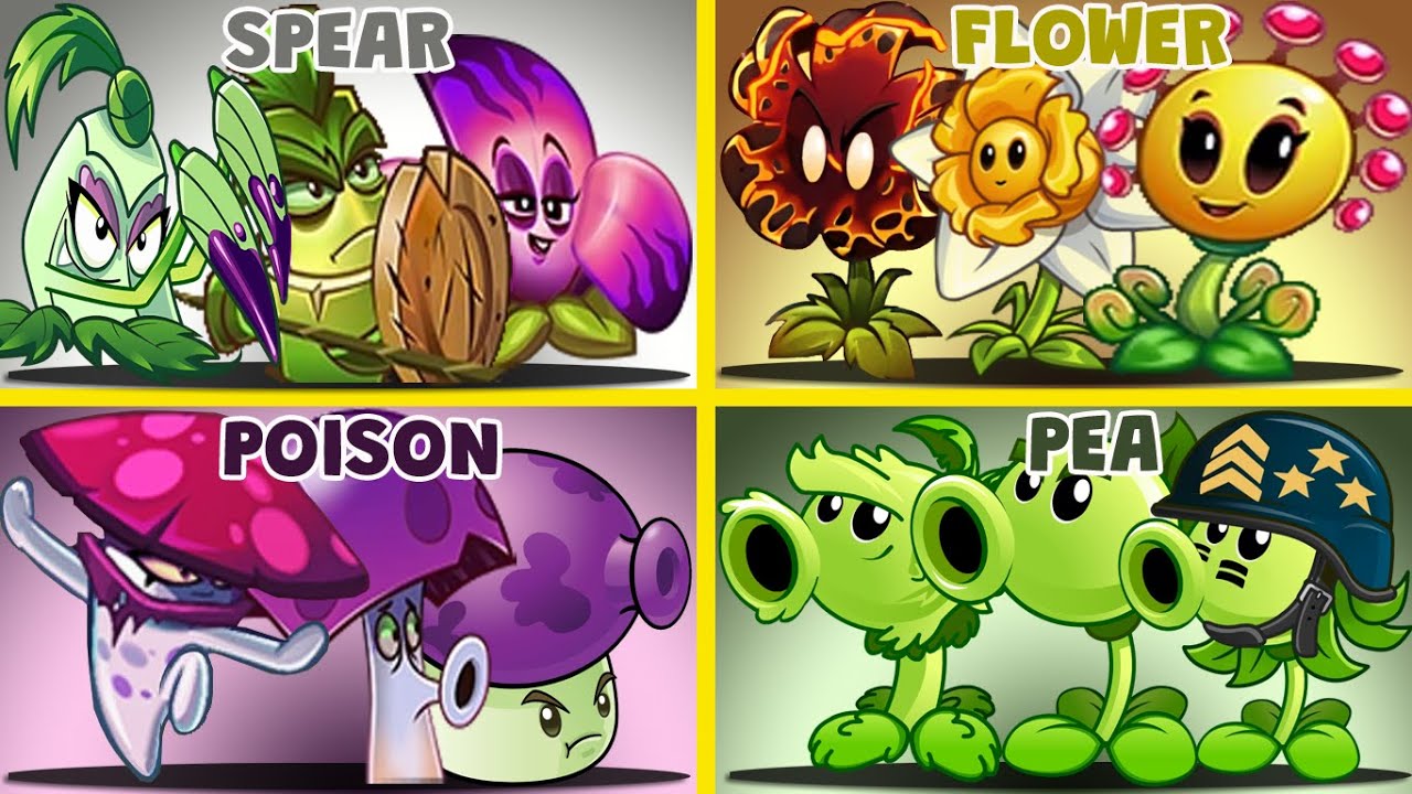 New Plant Sundew Tangler Team Flower Vs Peashooter Vs Poison Vs Spear ...
