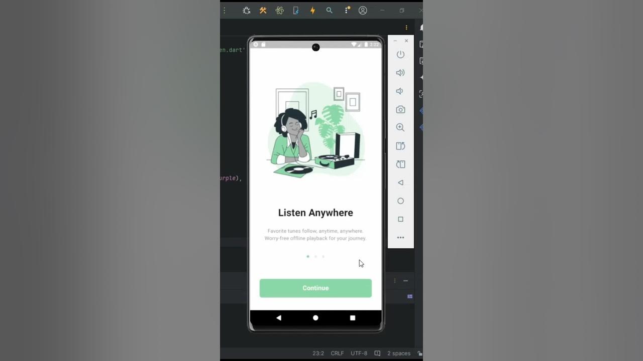 🚀 Stunning Flutter Music App Onboarding UI | Beginner-Friendly Tutorial 🎵 #onboarding #shorts ...
