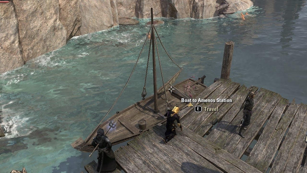 How to get to Amenos Island via Gonfalon Bay City in the High Isle Zone ...