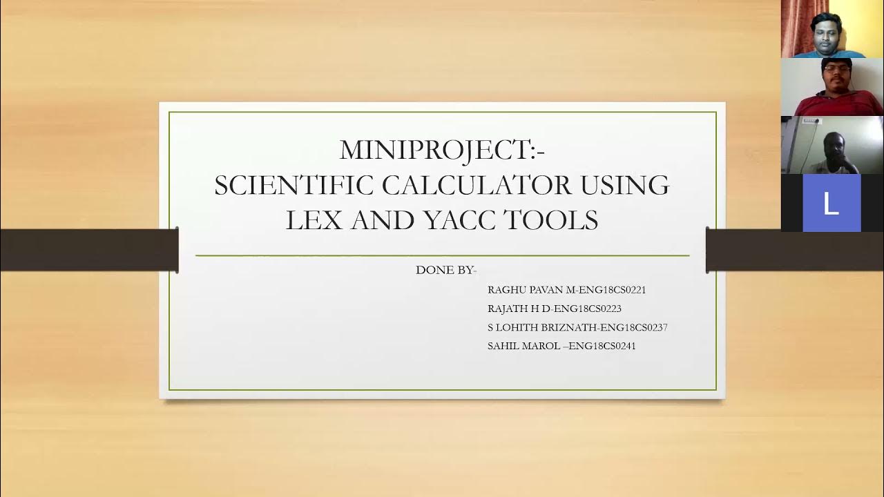Implementation of Scientific Calculator using LEX & YACC - YouTube