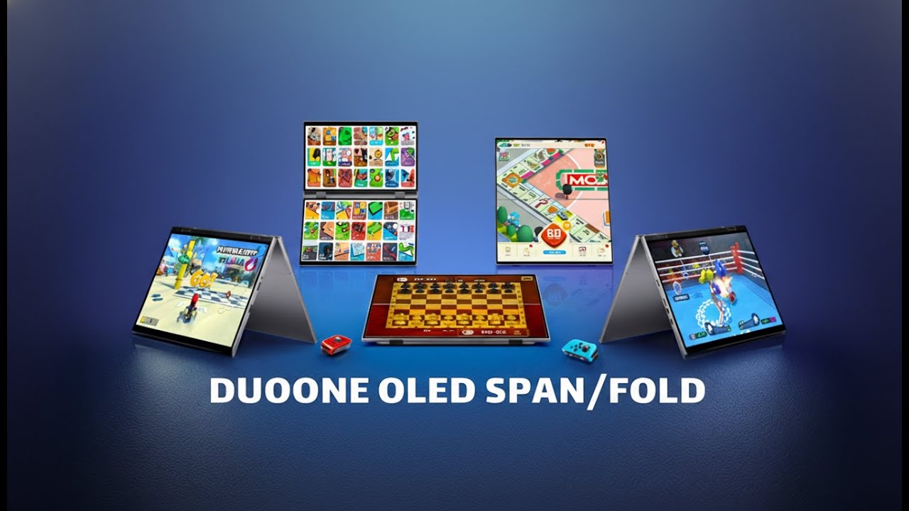 DUOONE OLED SPAN/FOLD Scenarios, Dual Screen Dual Fun! - YouTube