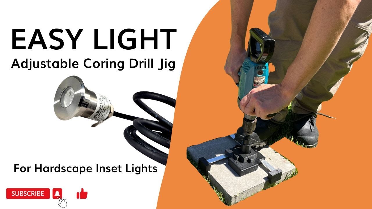 Silhouette Lights - Easy Light Adjustable Coring Drill Jig - YouTube