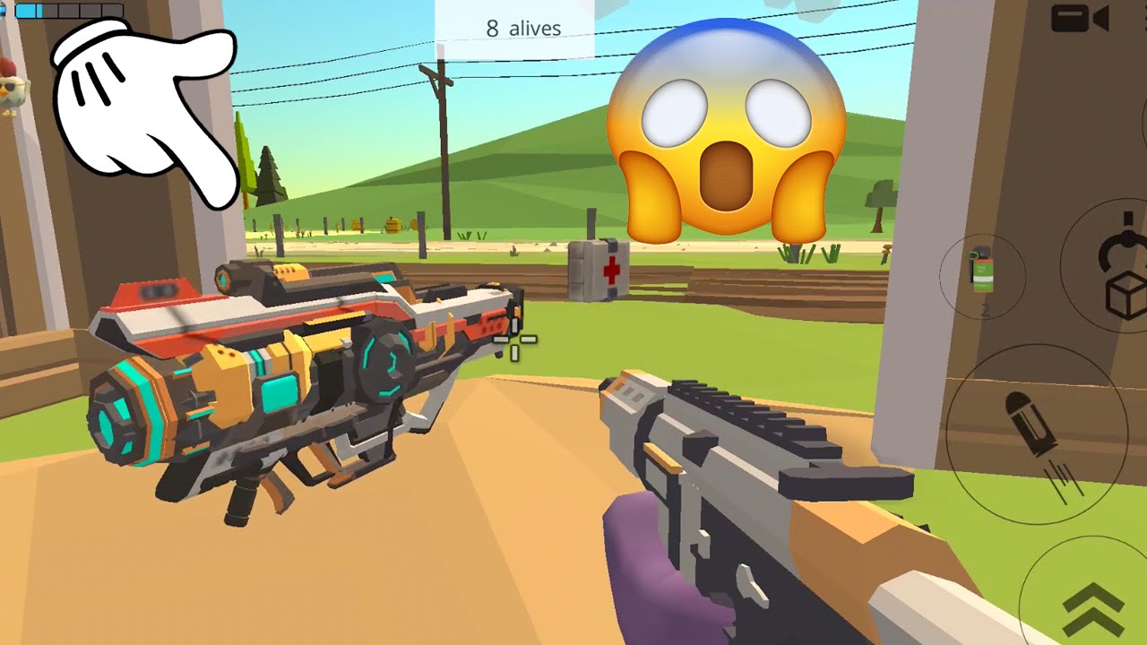 Nuclear Bazooka Chicken Gun Game Funny Video || BattleRoyalePvP || Best ...