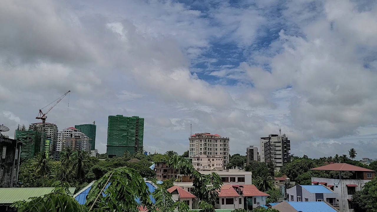 Yangon City View In Raining Season - YouTube