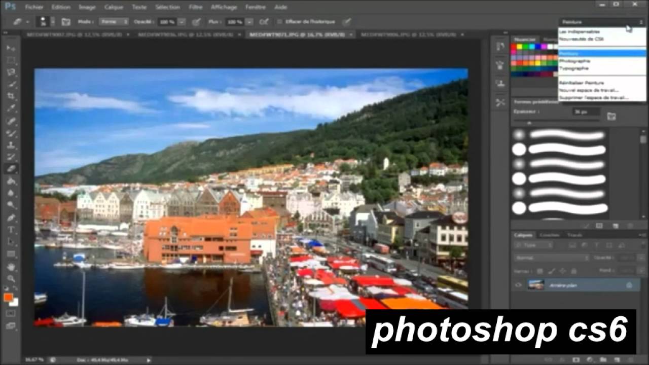 tuto photoshop cs6 interface - YouTube