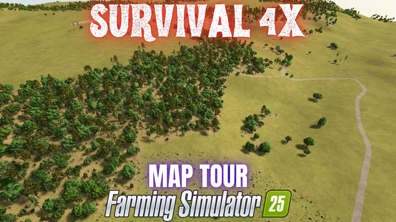 SURVIVAL 4X - Map Tour - Farming Simulator 25 - YouTube