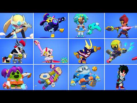 All 3 Brawlers + New Skins Winning & Losing Animation | Bolt, Starr Nova & More