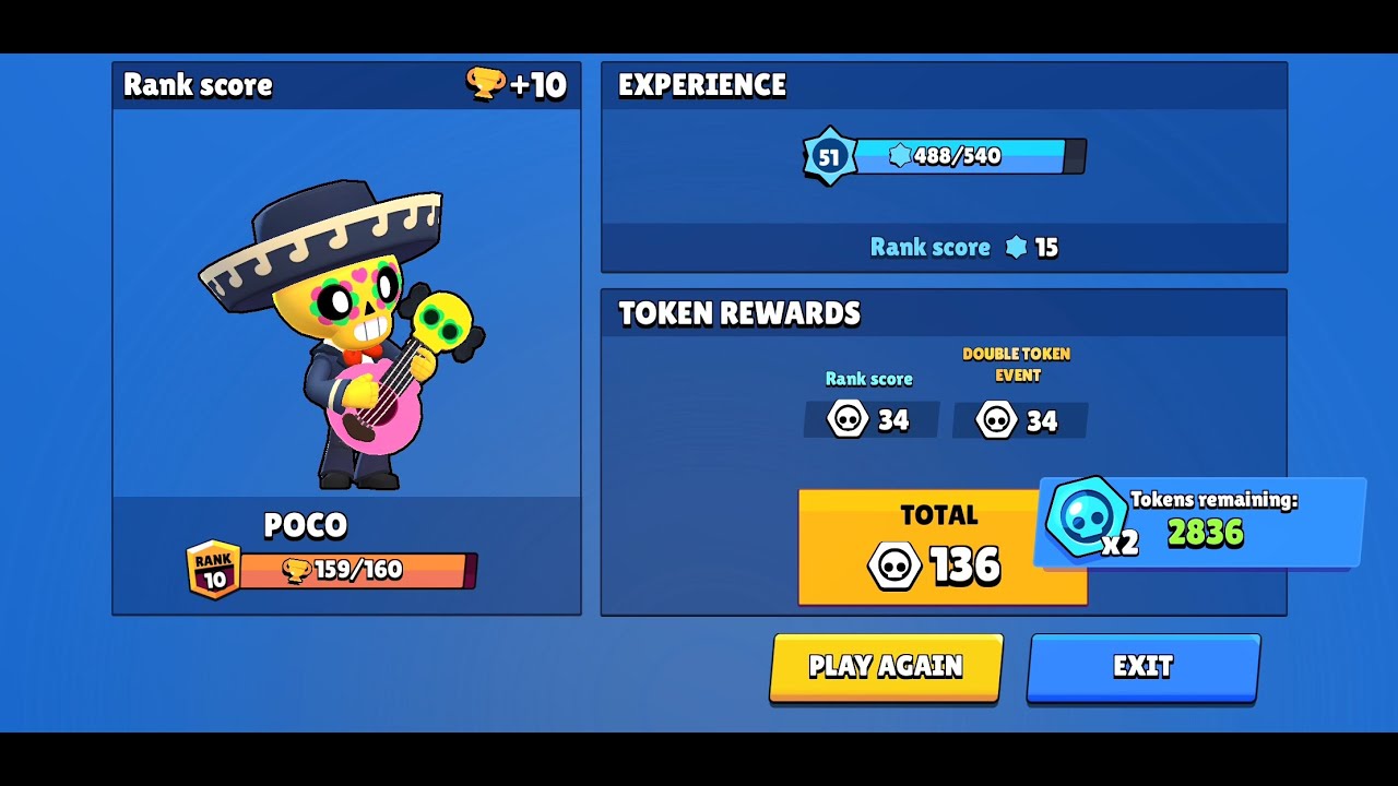 Brawl Stars Poco Rank 10 Cups 159 - YouTube