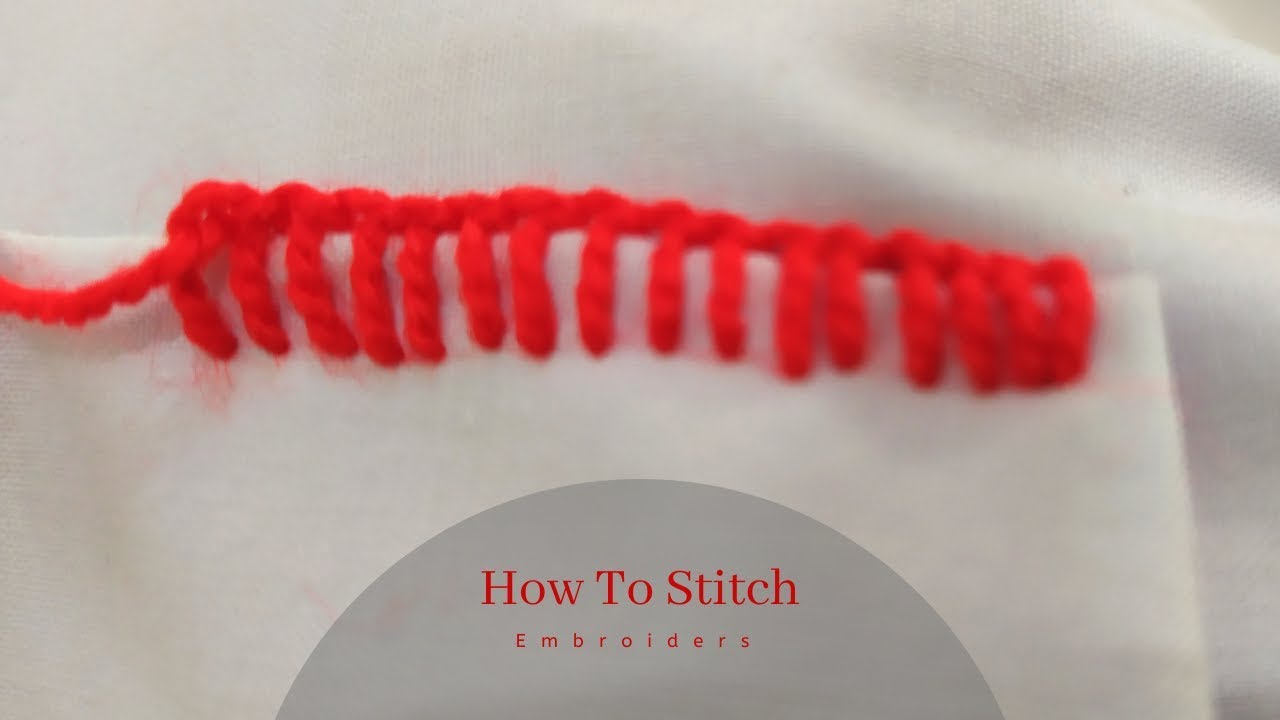 Pico Stitch Hand Work Tutorial | Hand Work Pico At Home - YouTube