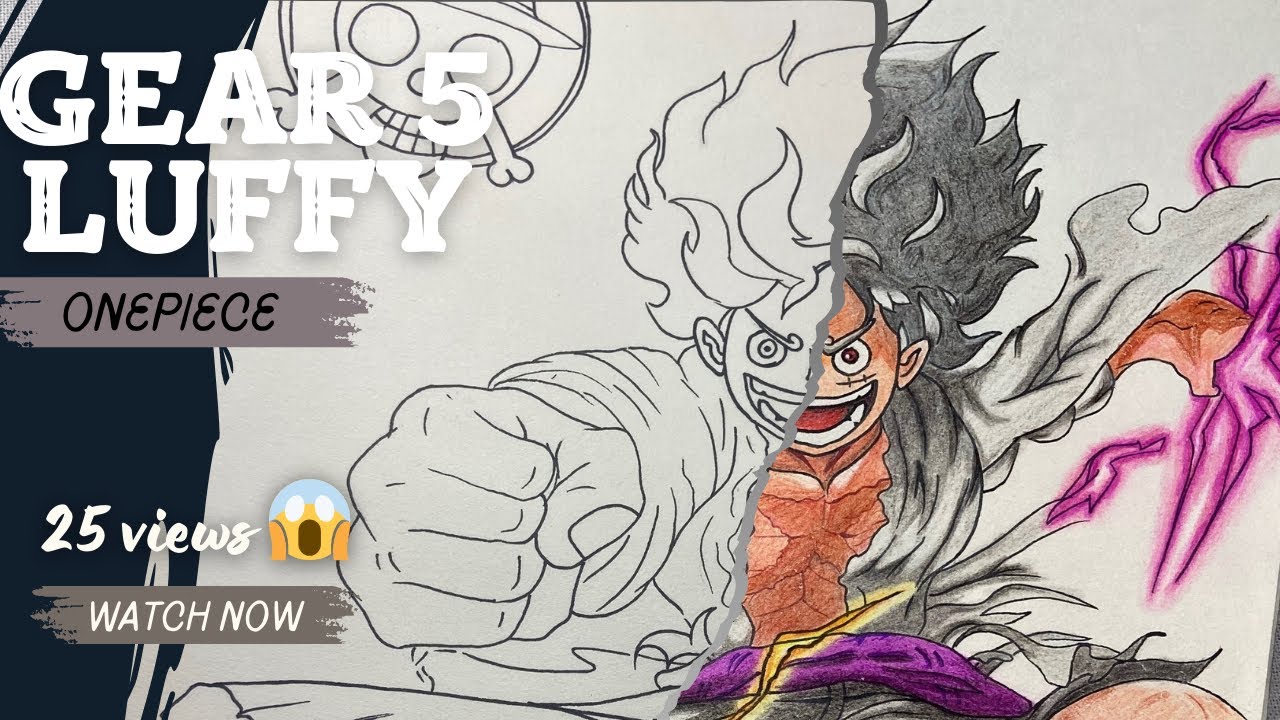 Luffy Gear 5 Drawing | luffy drawing | how to draw luffy | luffy ...
