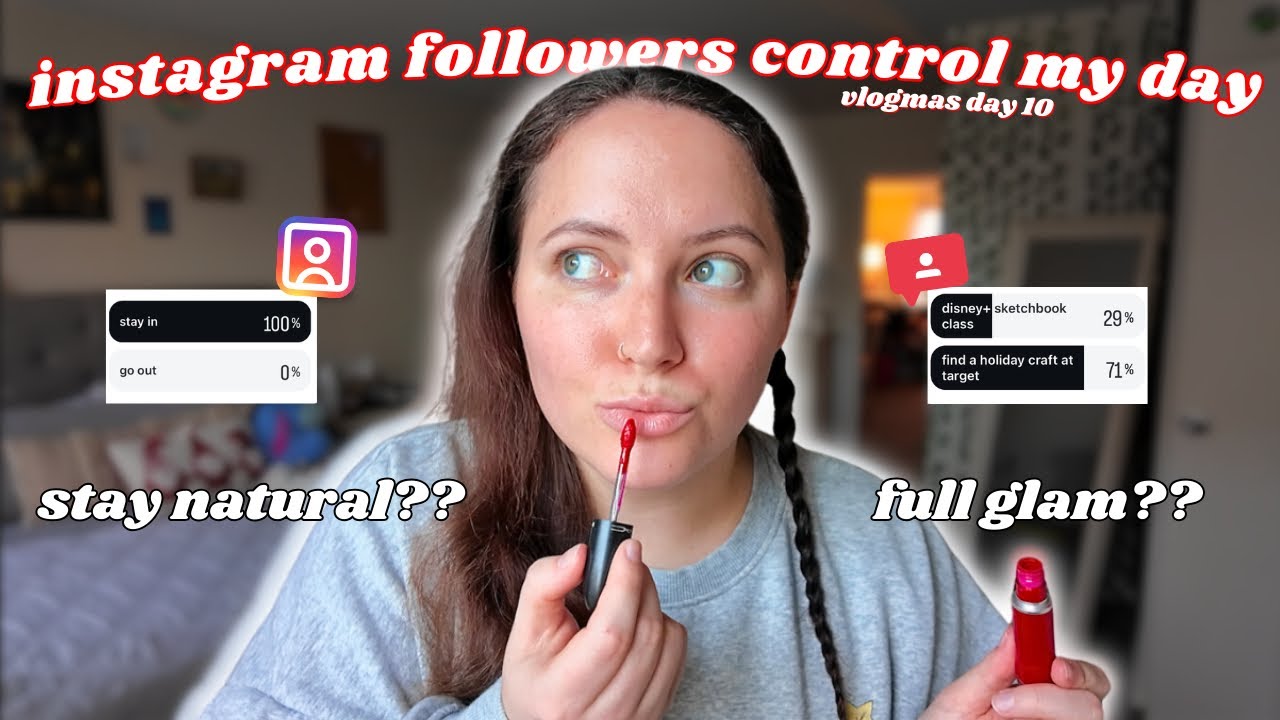 Instagram Followers Control My Day! vlogmas day 10 - YouTube