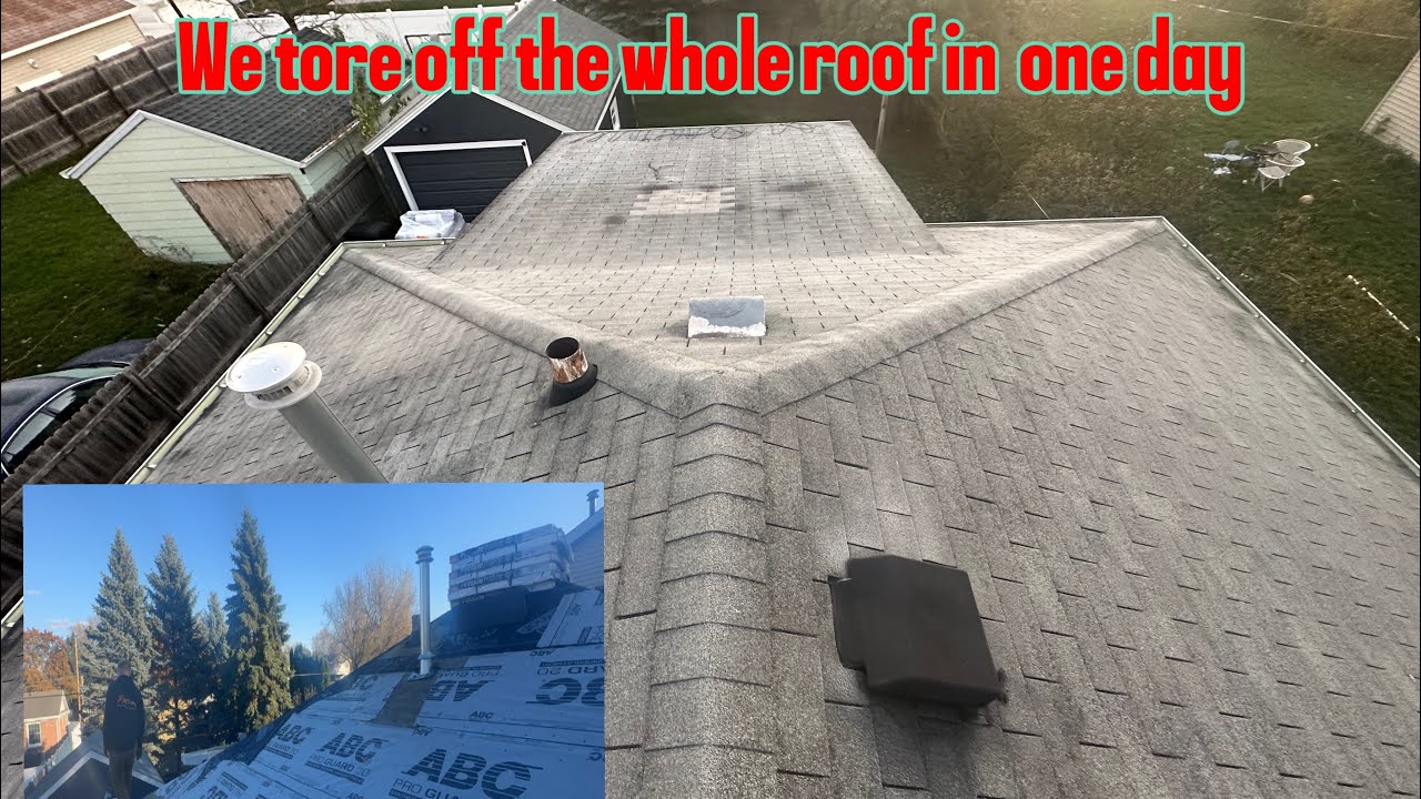 WE tore off a WHOLE ROOF in ONE DAY - YouTube