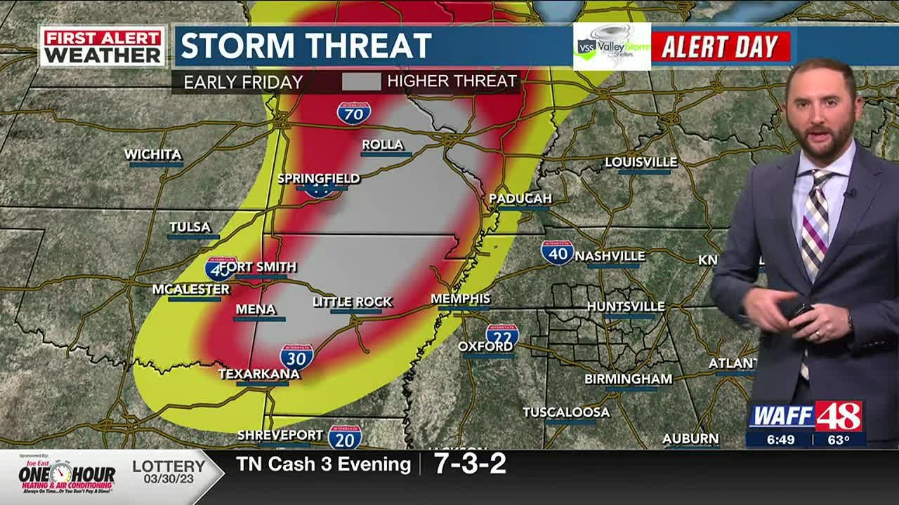WAFF 48 First Alert: Friday 6 a.m. weather forecast - YouTube