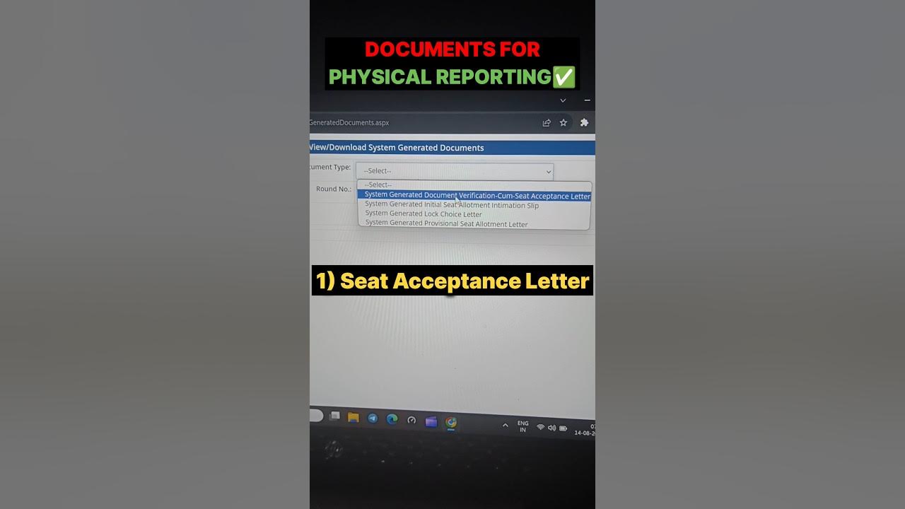 🚨DOCUMENTS Required For JOSAA PHYSICAL REPORTING | Physical Reporting in IIT,NIT,IIIT | JOSAA ...