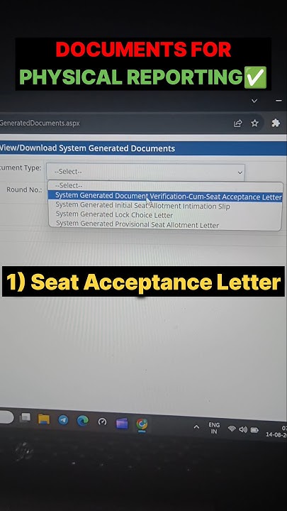 🚨DOCUMENTS Required For JOSAA PHYSICAL REPORTING | Physical Reporting in IIT,NIT,IIIT | JOSAA ...