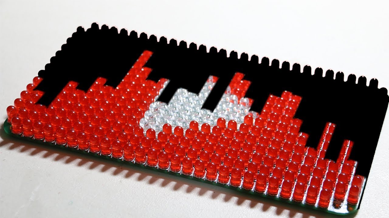 Making a 400 LED YouTube Play Button - YouTube