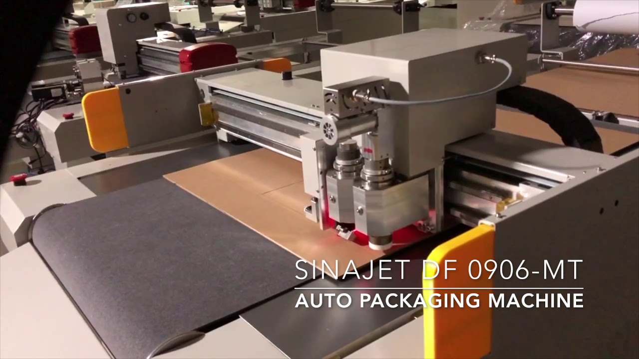 Sinajet DF0906 MT Auto Packaging machine - YouTube