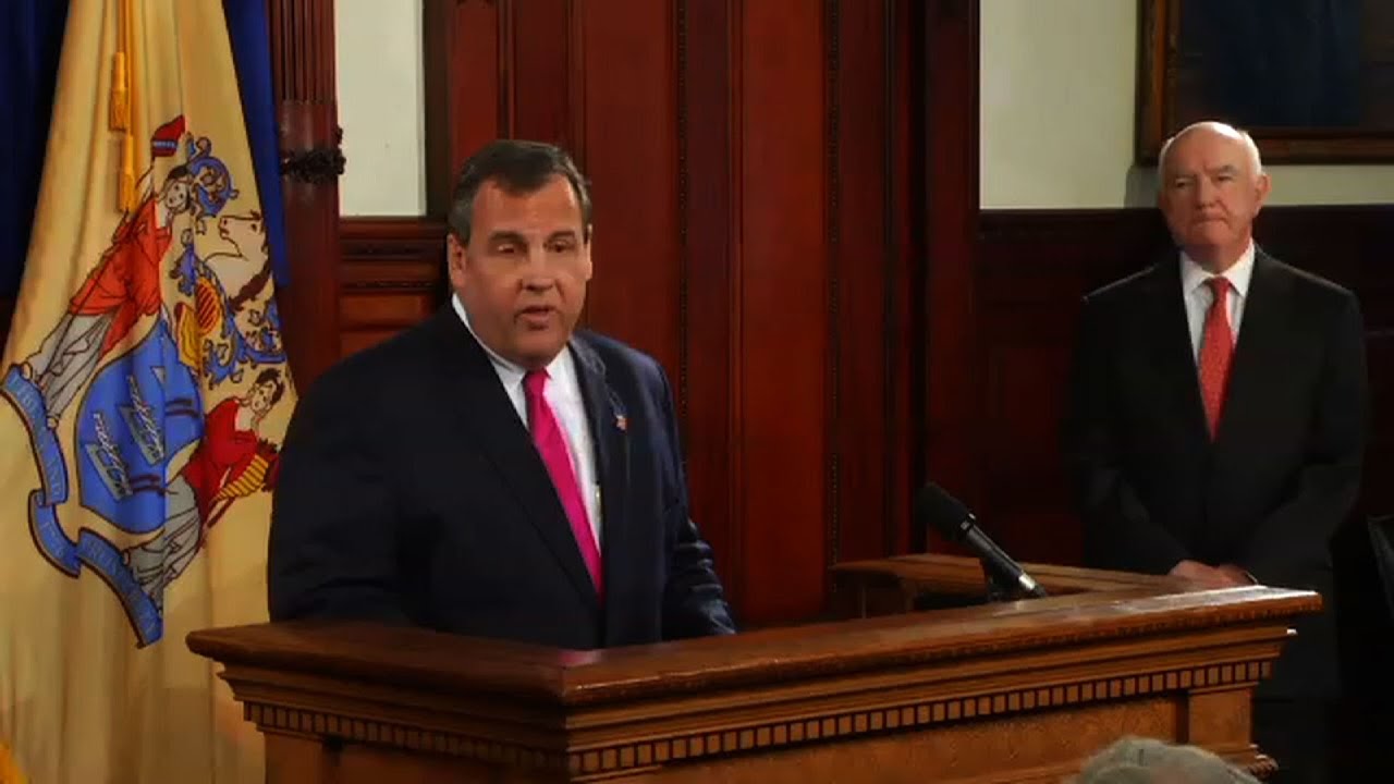 Gov. Christie Press Conference Nominating John Degnan as Port Authority ...