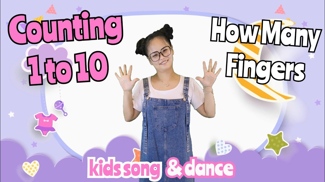 Counting 1 to 10 | How Many Fingers Song with Actions - YouTube