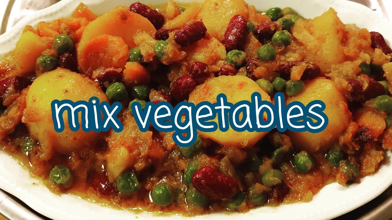 mix vegetables with green peas and red beans recipe by tasty food ...