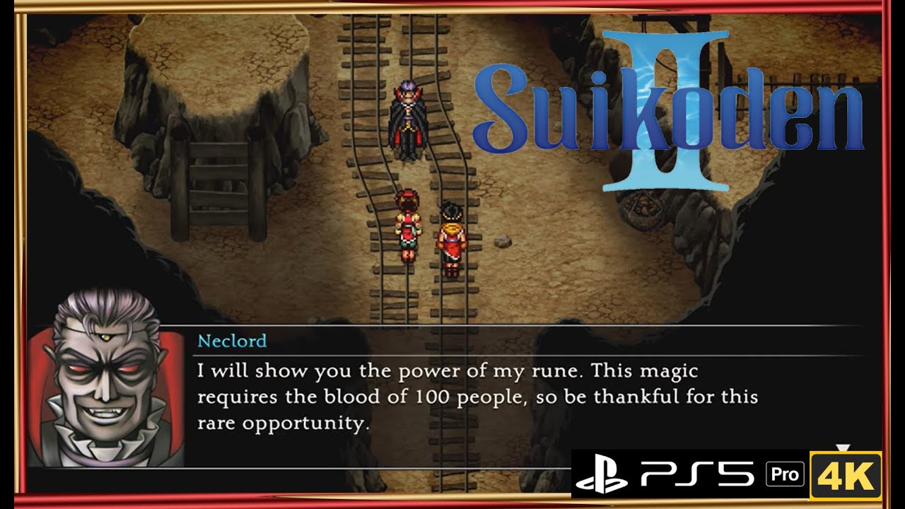 Suikoden 2 2025 HD Remaster - Meeting Neclord in Tinto Mines Scenes ...