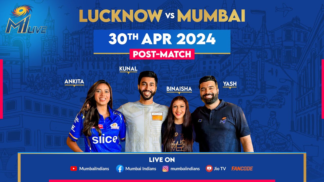 MI LIVE: LSGvMI Post-match Show | Mumbai Indians - YouTube
