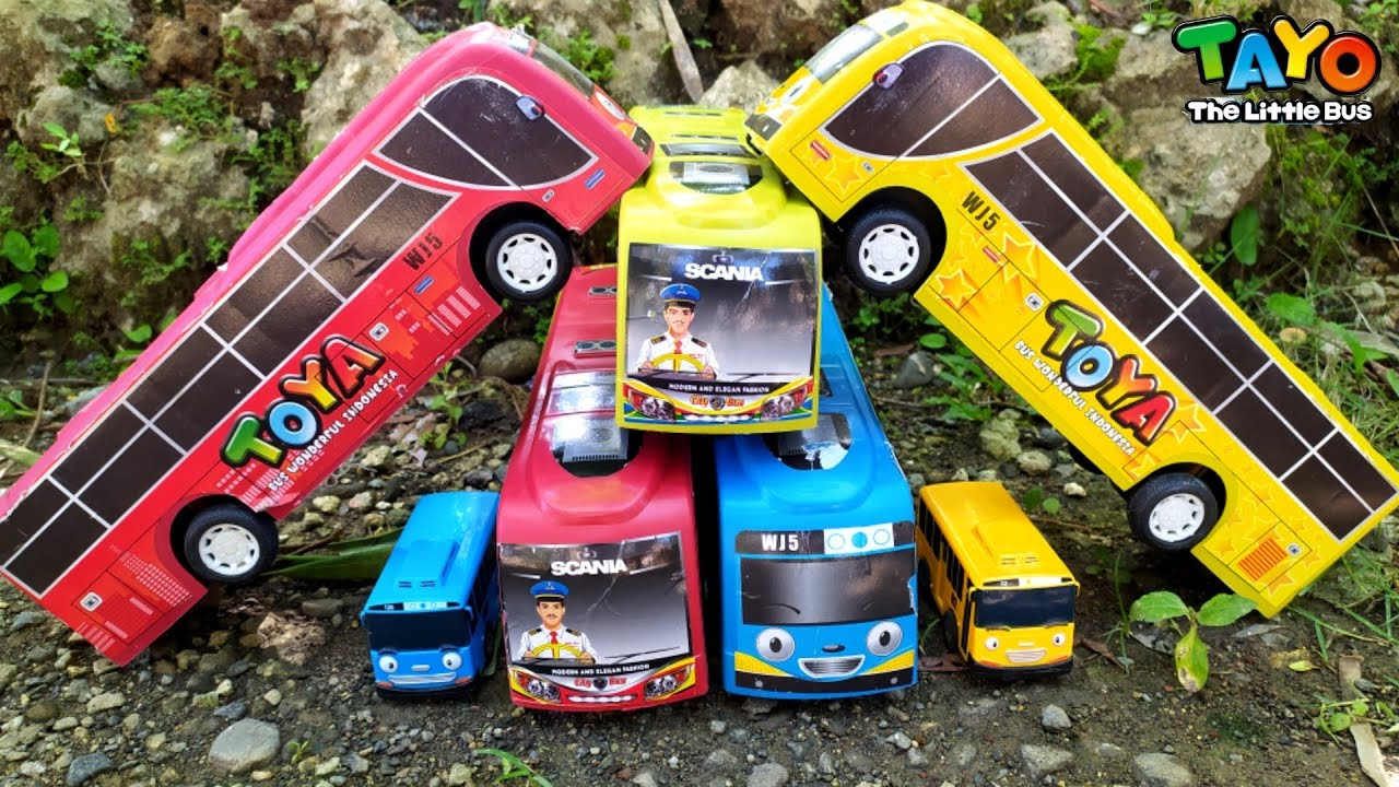 BUS TAYO OLENG,TRUK TOWING ANGKUT TAYO - YouTube
