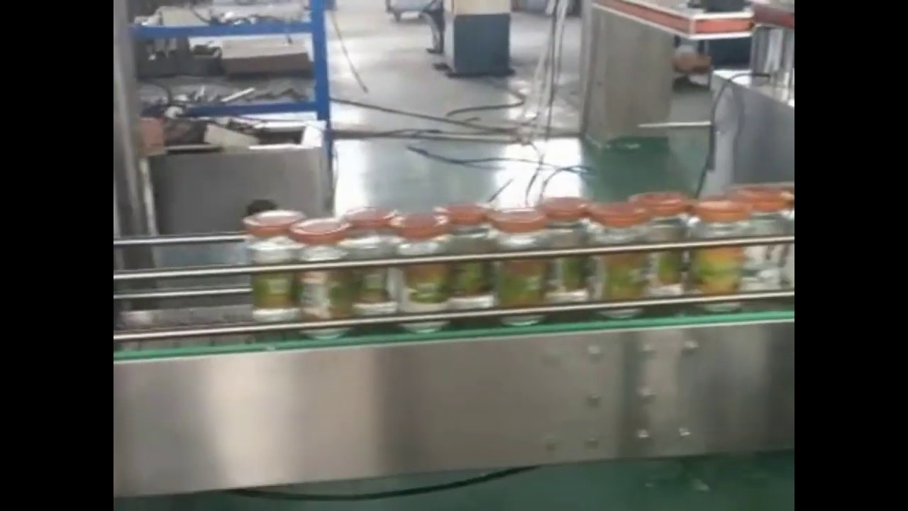 Automated 6 head glass jar packing sauce paste filling capping machines ...