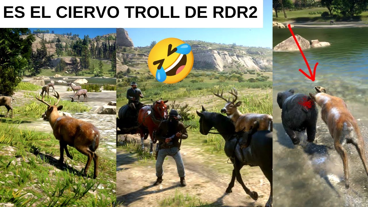 ESTE ES EL CIERVO TROLL DE RED DEAD REDEMPTION 2 - GAMEPLAY ESPAÑOL ...