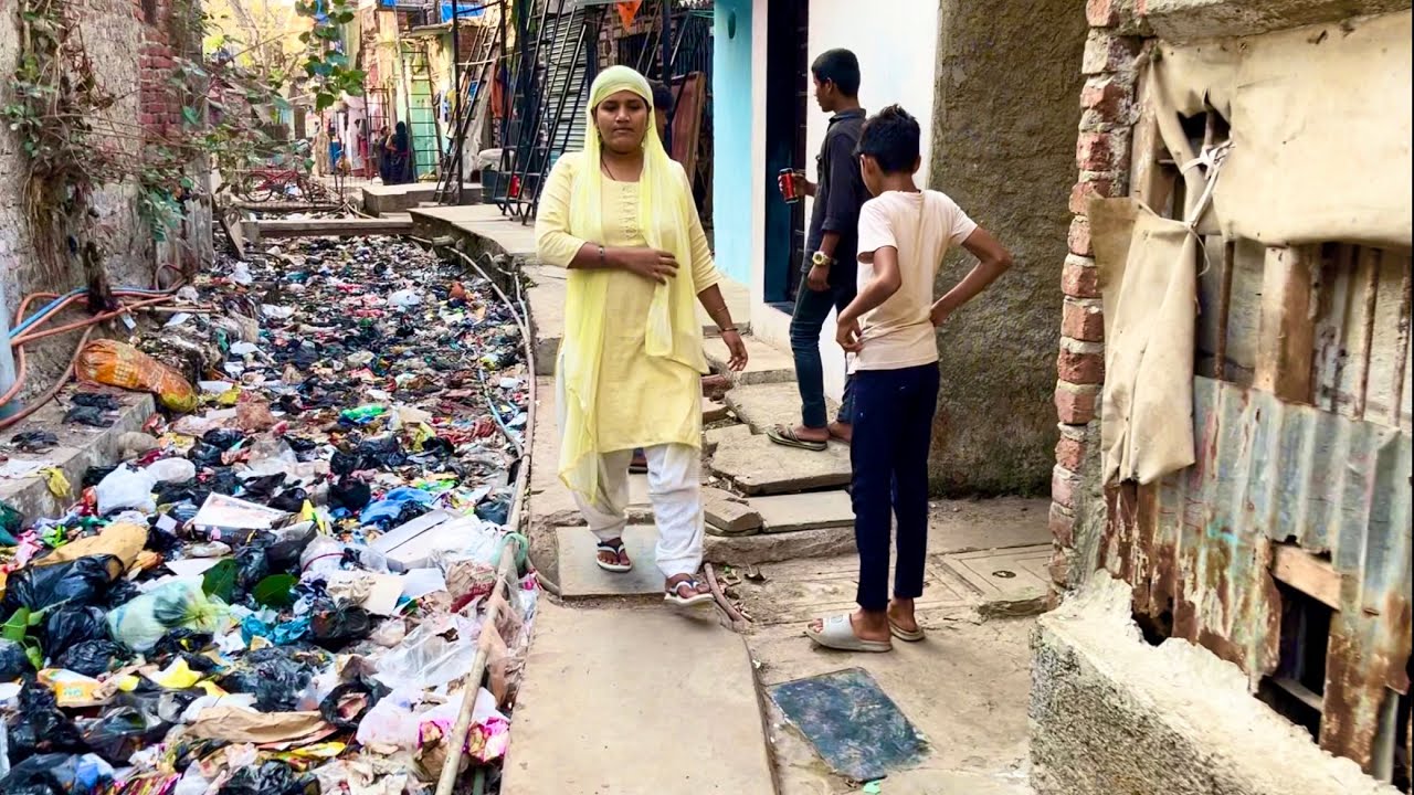 मुंबई के वडाला मे नाले के किनारे कसे जीते हैं जिंदगी ll Mumbai Slums ...