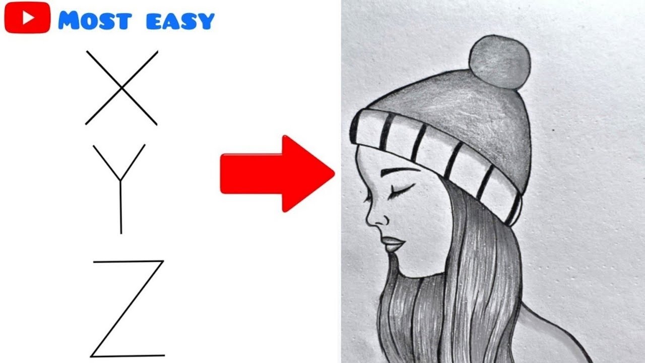 How to draw a girl step by step easy drawing || Easy Drawing for ...