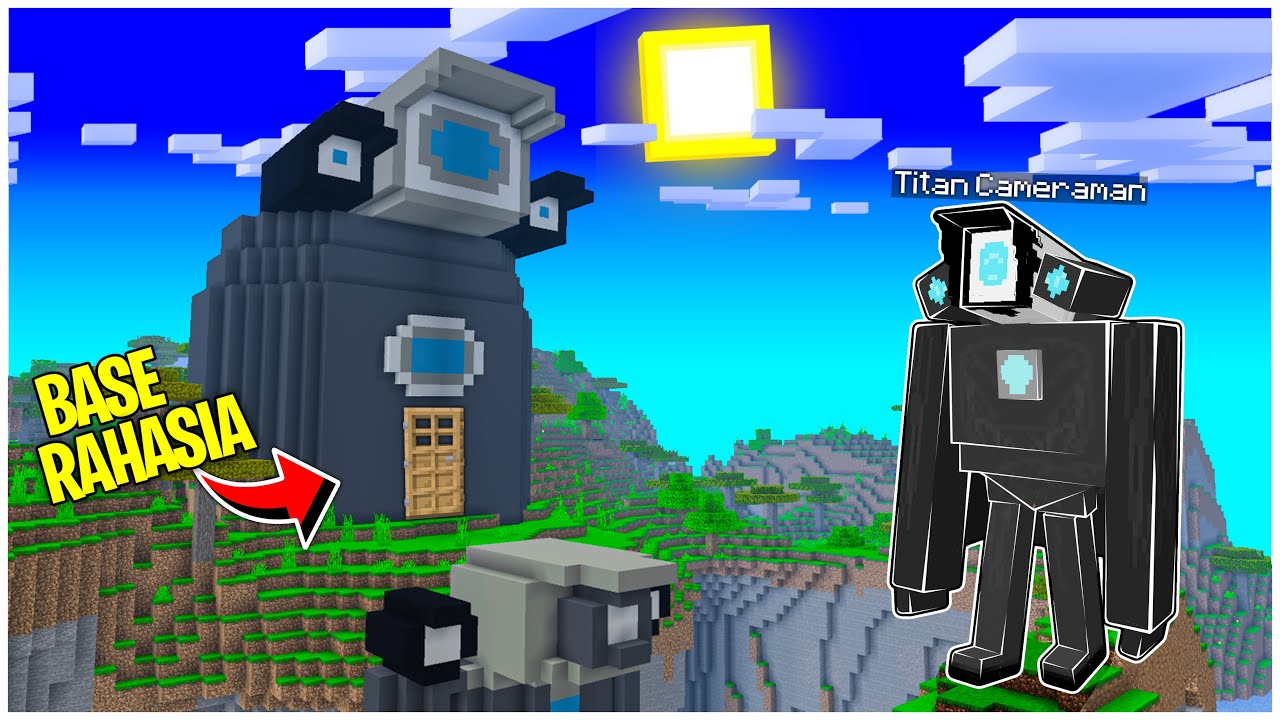 BASE RAHASIA TITAN CAMERAMAN di MINECRAFT - YouTube