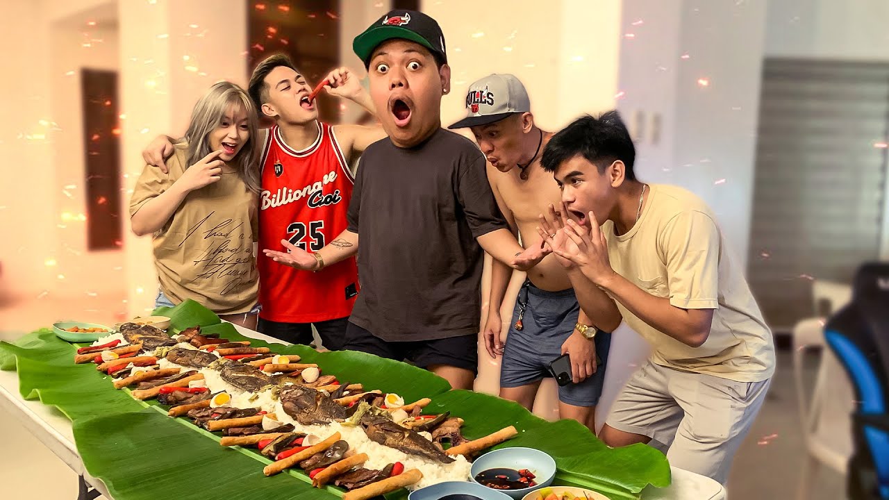 First Boodle Fight sa BILLIONAIRE GANG HOUSE! - YouTube