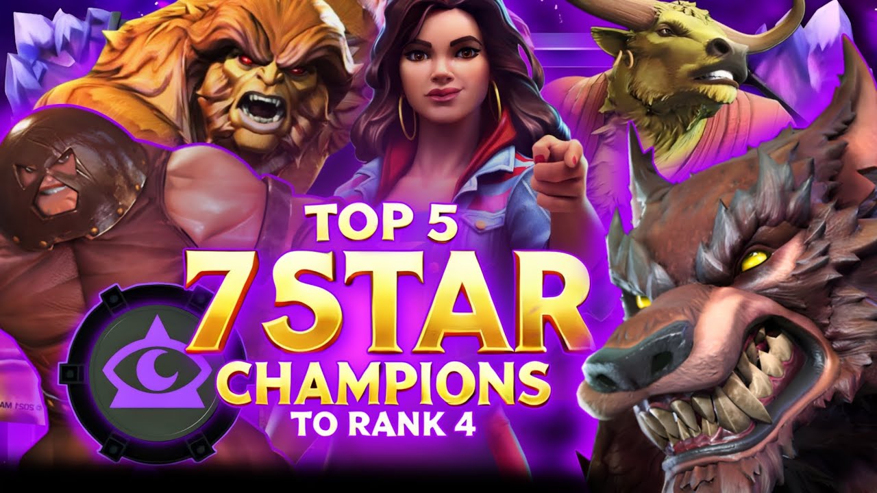 TOP 5 BEST 7-STAR MYSTIC CHAMPIONS TO RANK 4 in MCOC | Marvel Contest ...
