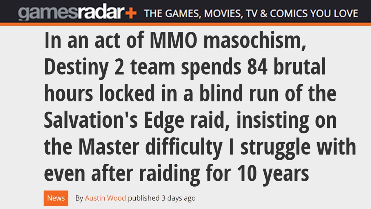 Our blind master Salvation's Edge clear made it into the news lol - YouTube