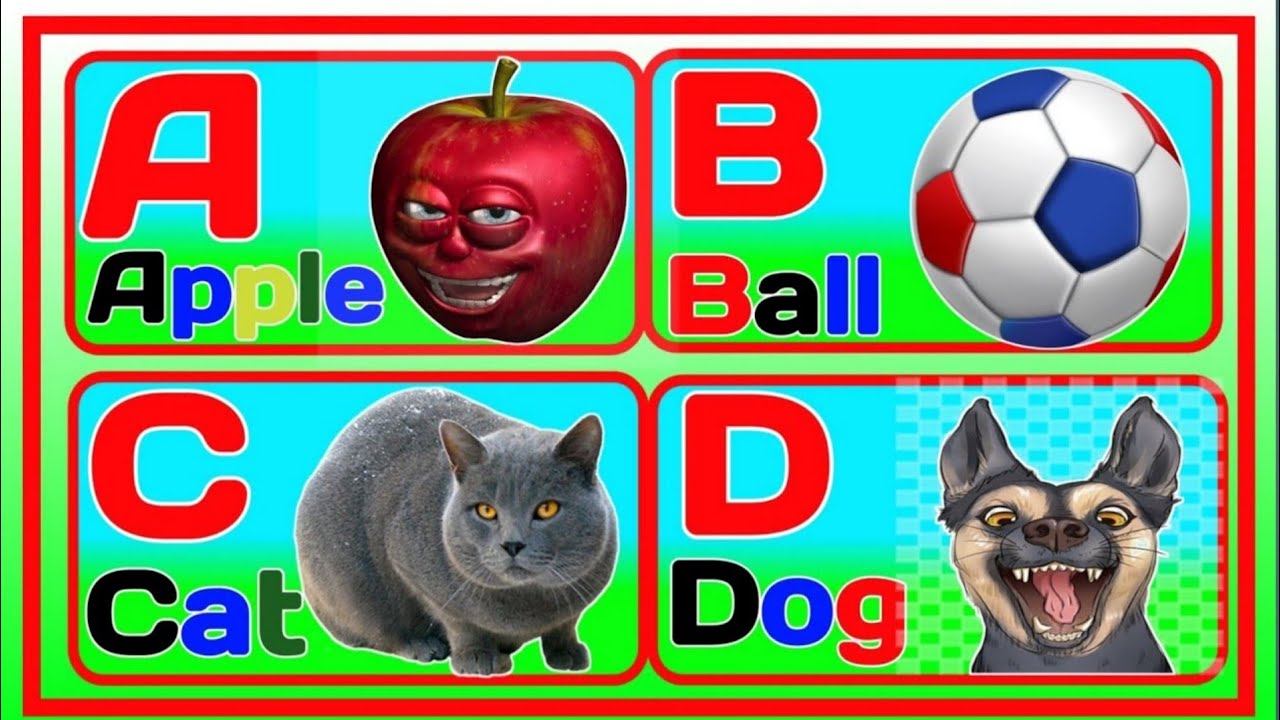learn alphabets with live examples | alphabets| Sonu kid's education ...