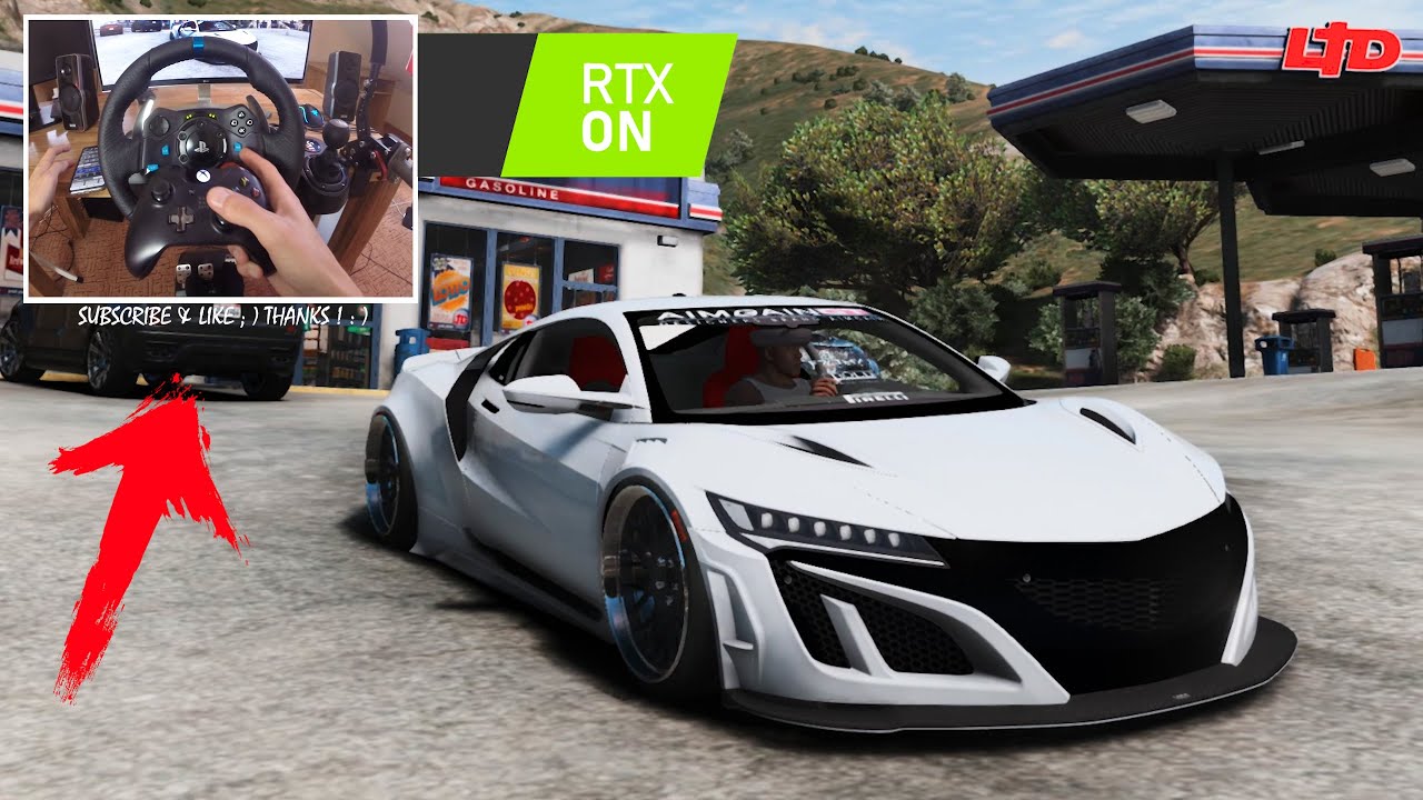 2017 Acura NSX Aimgain Kit - GTA V | Logitech G29 🔥 BEST GRAPHIC MOD ...