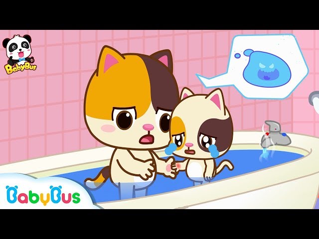 Kitten Timi, Be Careful Not To Get Scalded | Bath Song | BabyBus Safety ...