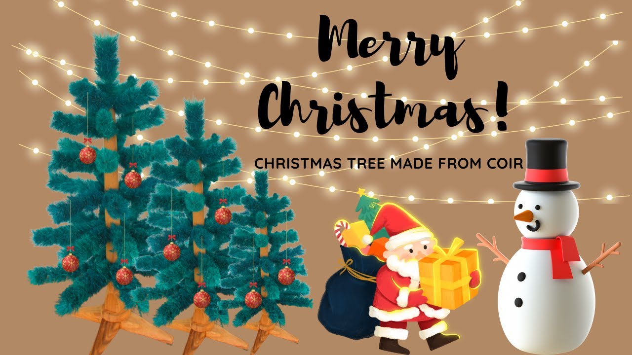 DIY: The Making of a Coir Christmas Tree - YouTube