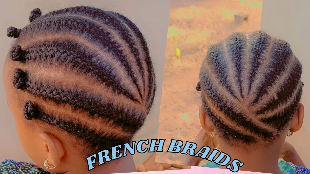 How to make a Didi Hairstyle | French braids |Ipako-Elede |All front ...