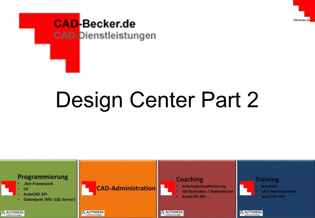 AutoCAD: Design Center Part 2 - YouTube