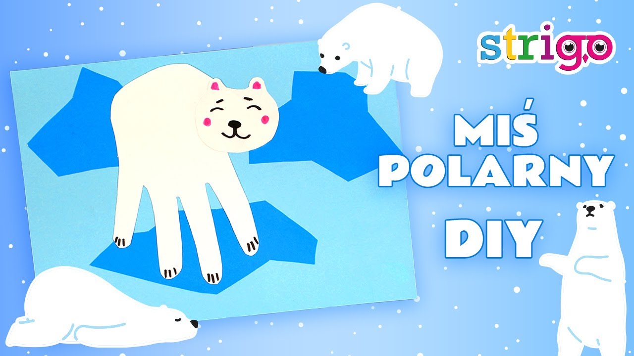 Łatwe zimowe prace plastyczne dla dzieci. Jak wykonać niedźwiedzia ...