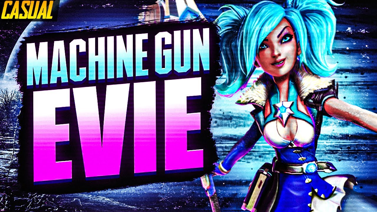 EVIE WITH A MACHINE GUN!? | Paladins Gameplay - YouTube
