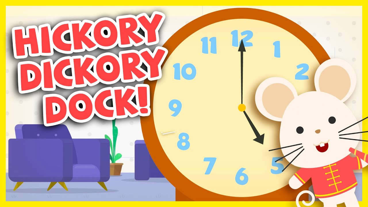 Hickory Dickory Dock Nursery Rhyme - YouTube