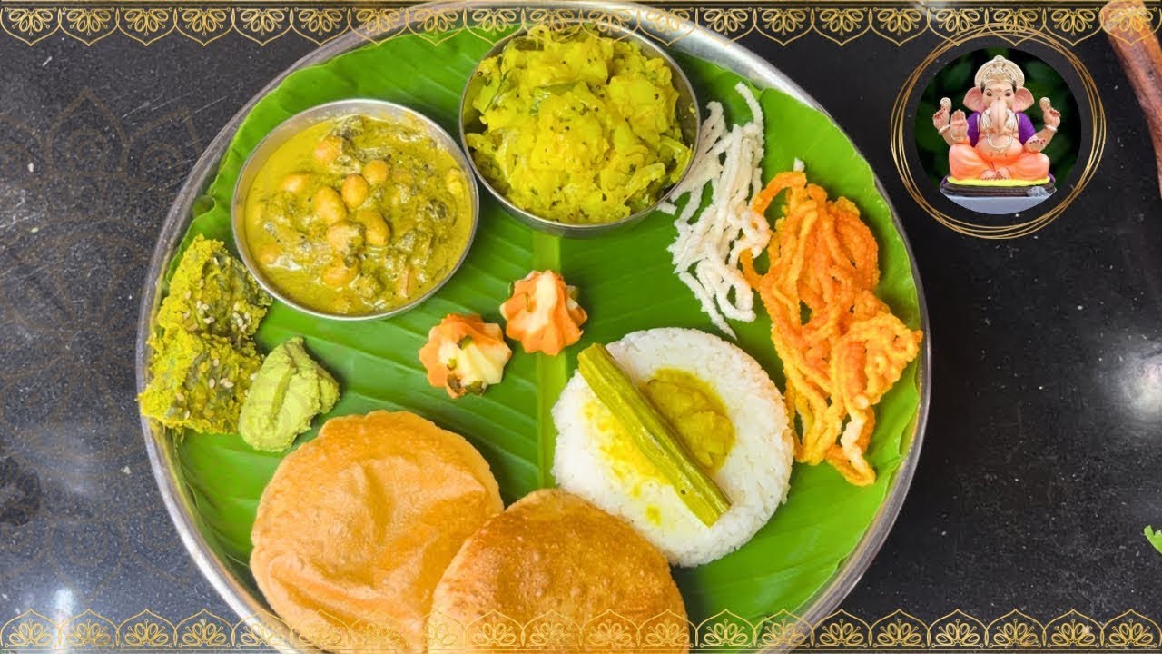 Ganesh chaturthi special naivedyam thali | Bhog Thali | Ganpati special ...