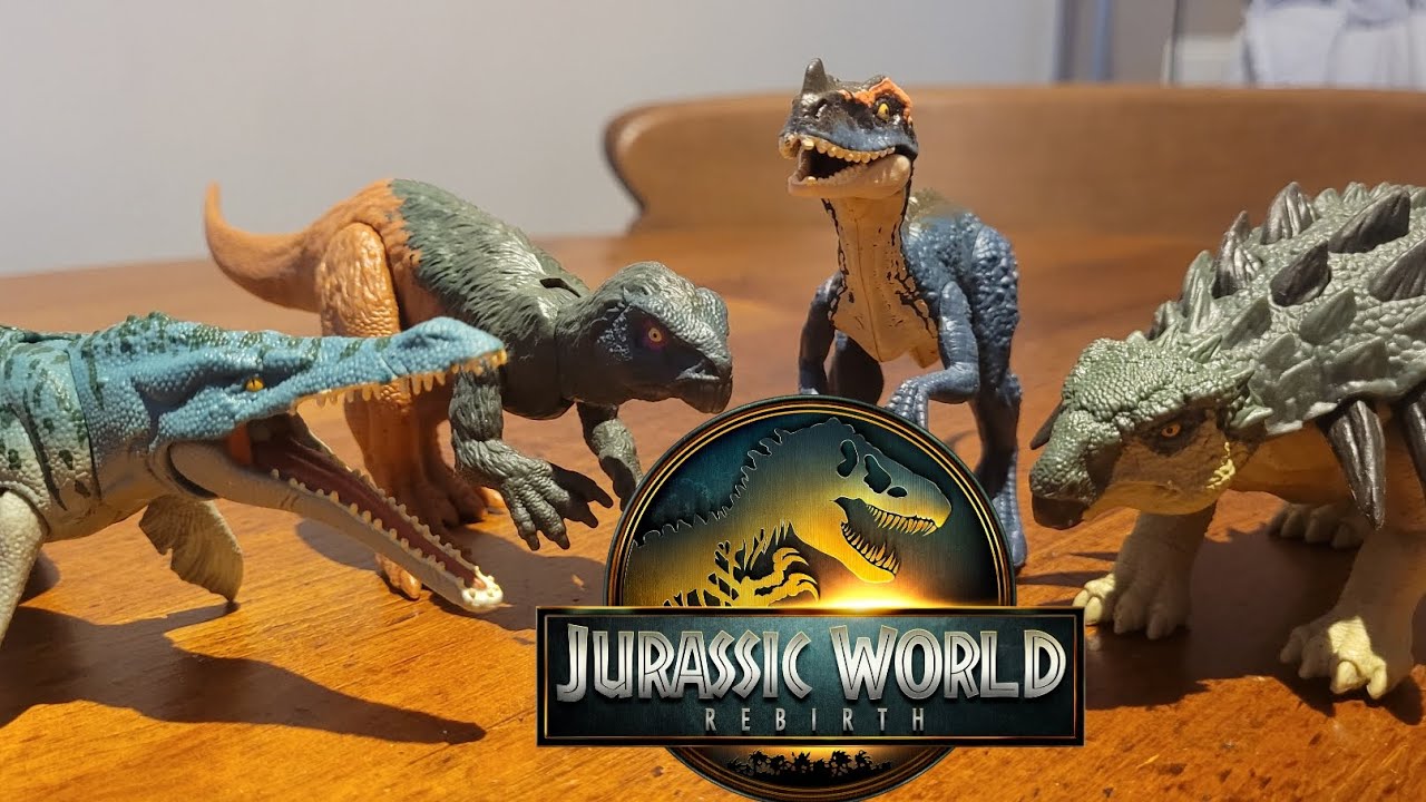 Jurassic World Rebirth Frenzy Pack Torvoneustes, Iani, Edmontonia ...