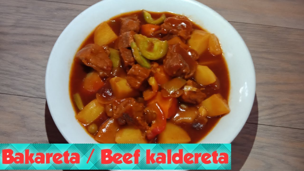 How to cook bakareta / Beef kaldereta Ilonggo style - YouTube