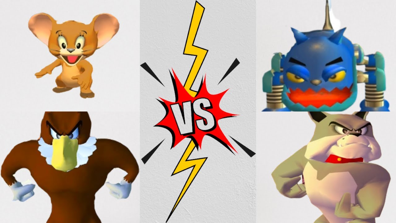 Tom and Jerry War of the Whiskers: Jerry vs Eagle vs R.Cat vs Spike ...