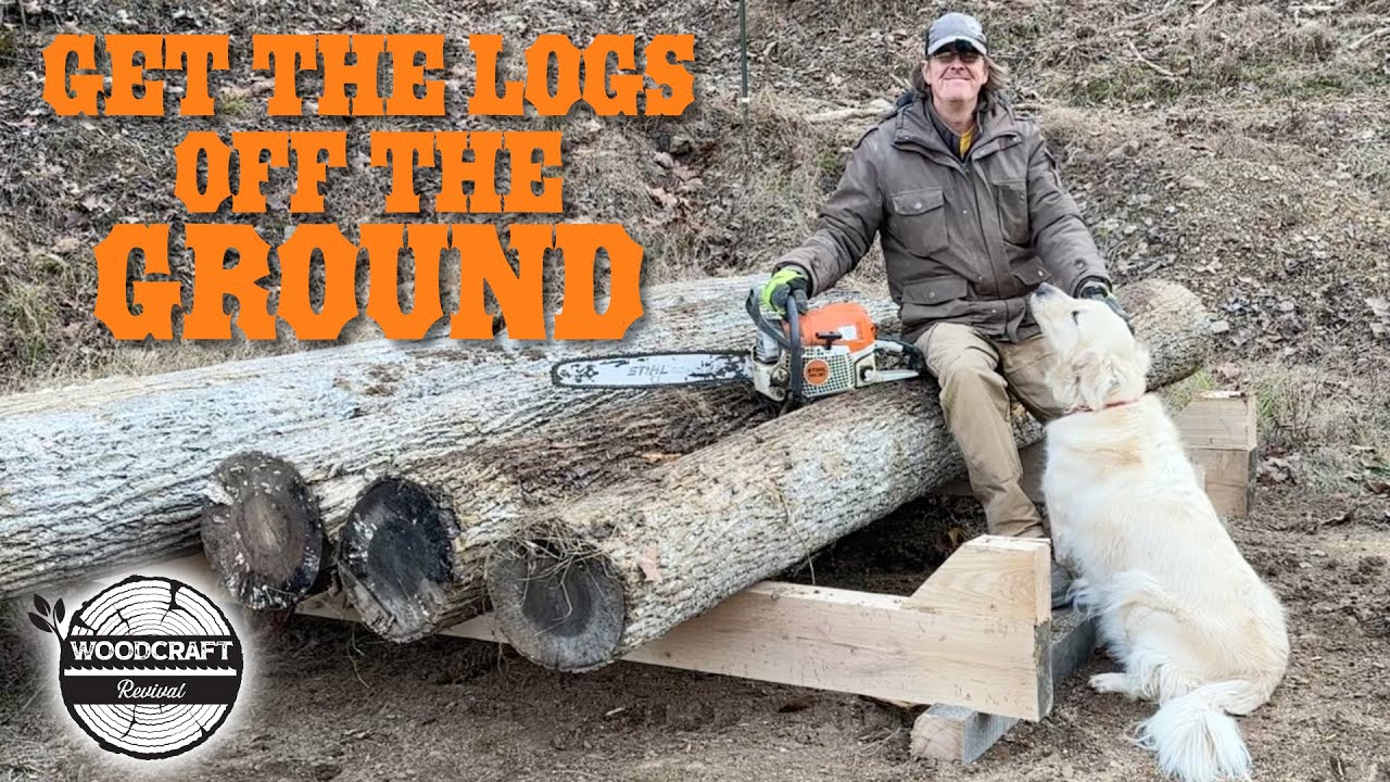 Milling/Building a Log Stage Rack - YouTube